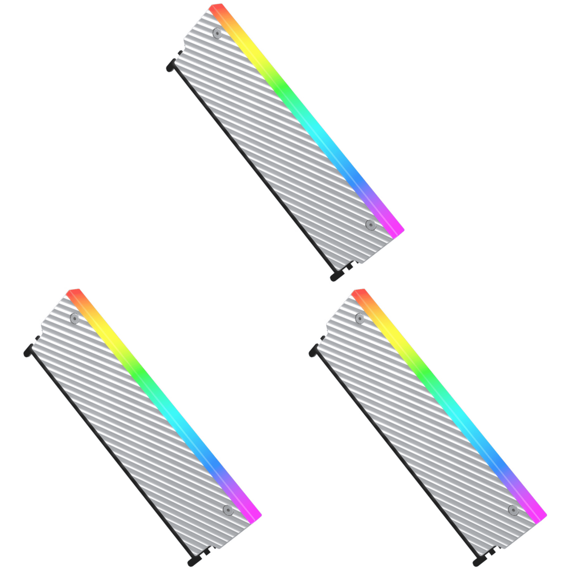 Disipador de Calor 5V 3PIN ARGB RAM Radiador Enfriador para DDR2 DDR3 DDR4 DDR5 Plata | Walmart ...