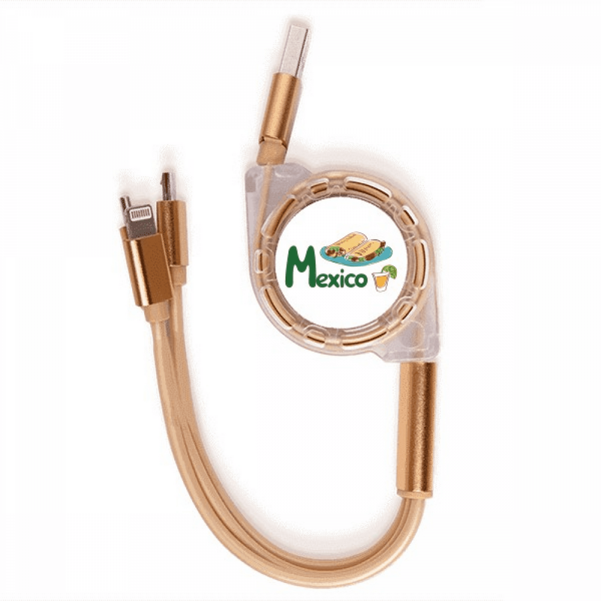 Tacos, tacos, tacos. Cable de carga telescópico múltiples USB tres en ...