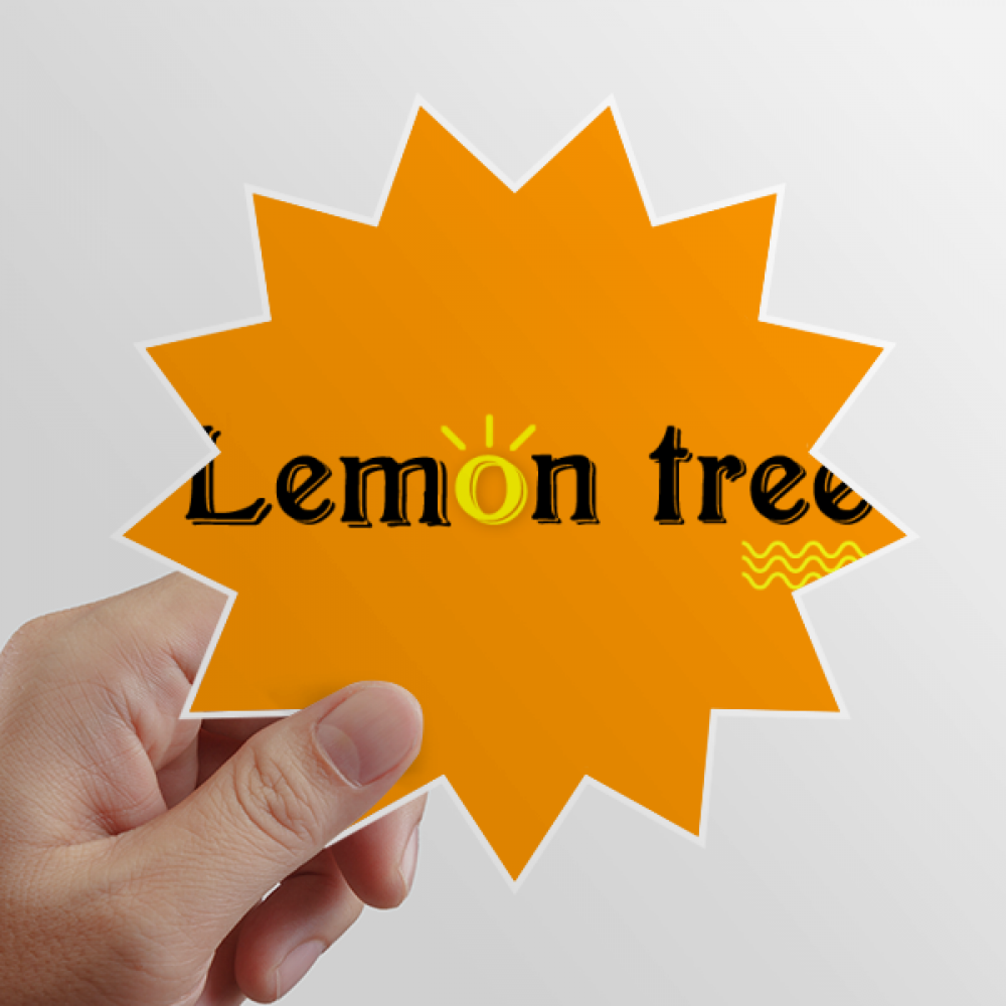 Plantas palabras Lemon Tree Calcomanías solares de vinilo | Walmart en ...