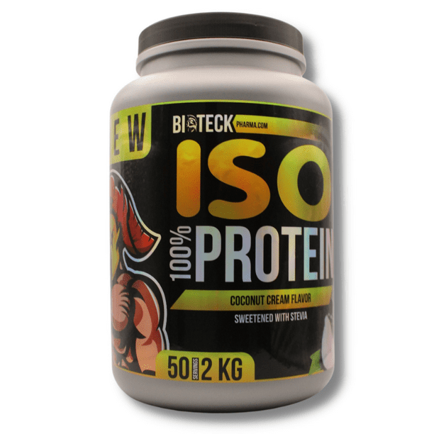 BIOTECKPHARMA | ISO protein sabor crema de coco de 4.41 lbs/ 2kg ...