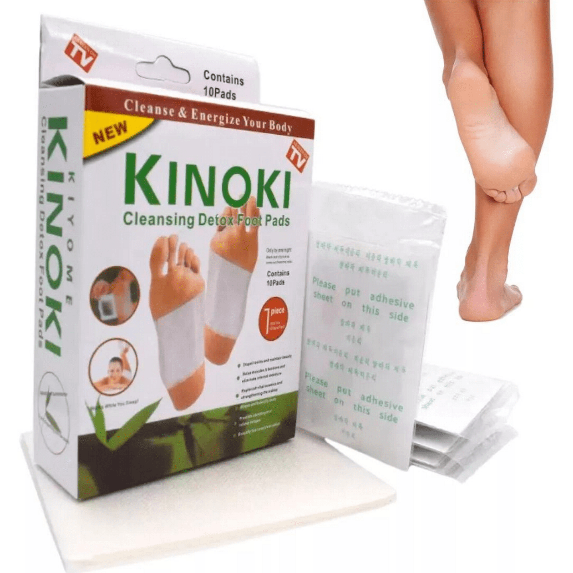 10 Parches Desintoxicantes Para Pies Kiyome Kinoki Bambú | Walmart en línea