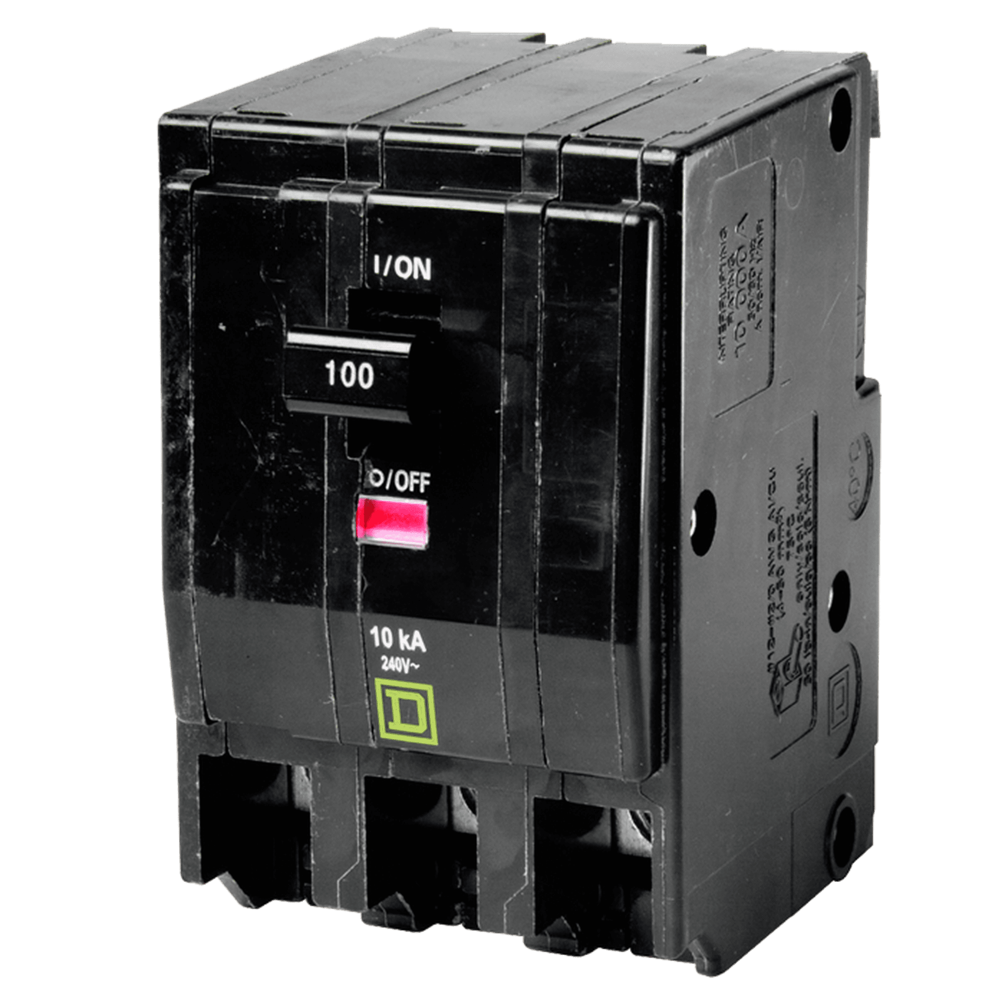 Interruptor Termomagnético Schneider 3p 100 A Enchufable 10k Schneider QO3100 | Walmart en línea