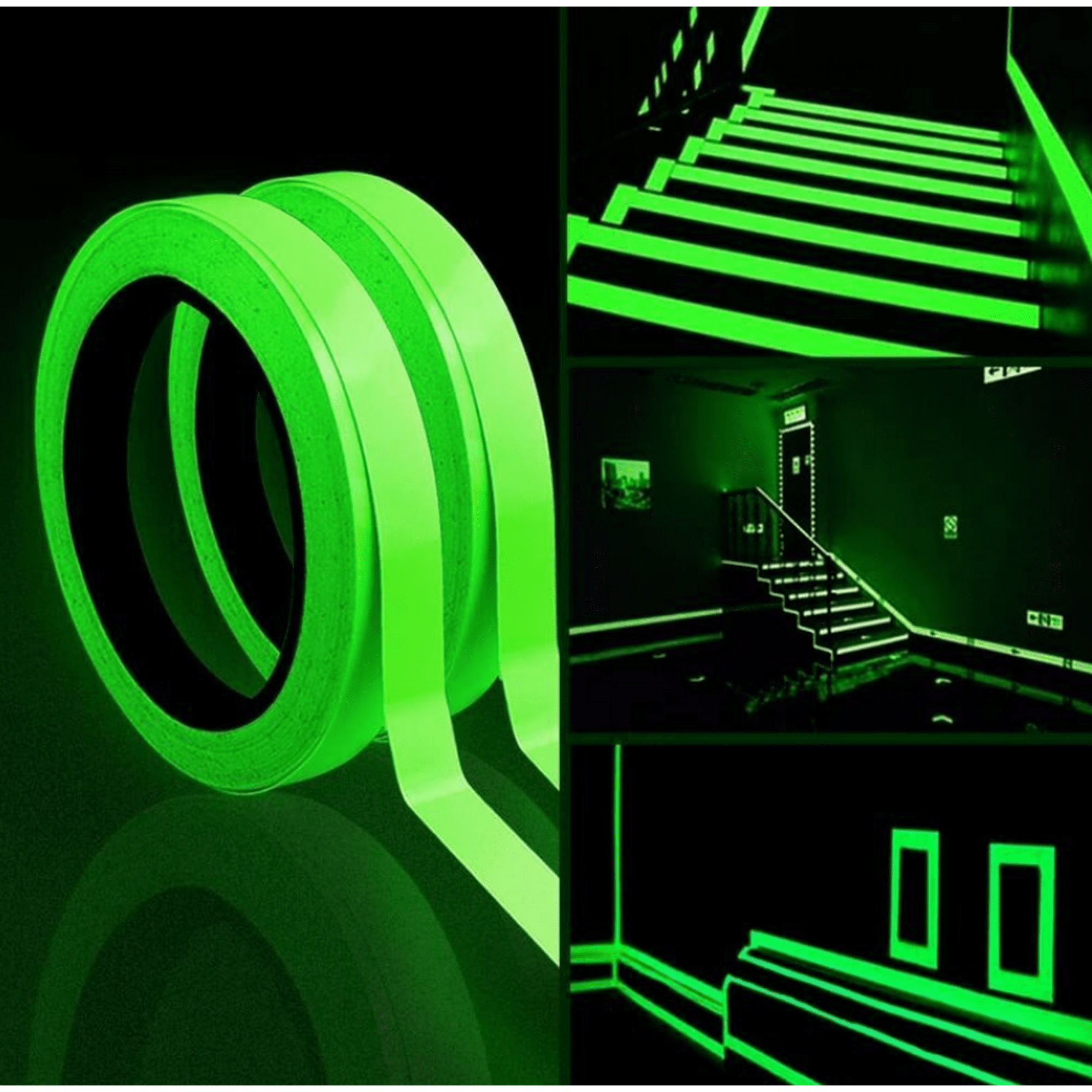 Cinta Fluorescente, T-Audace 2 Piezas Cinta Adhesiva Luminosa 10 M 1 CM ...