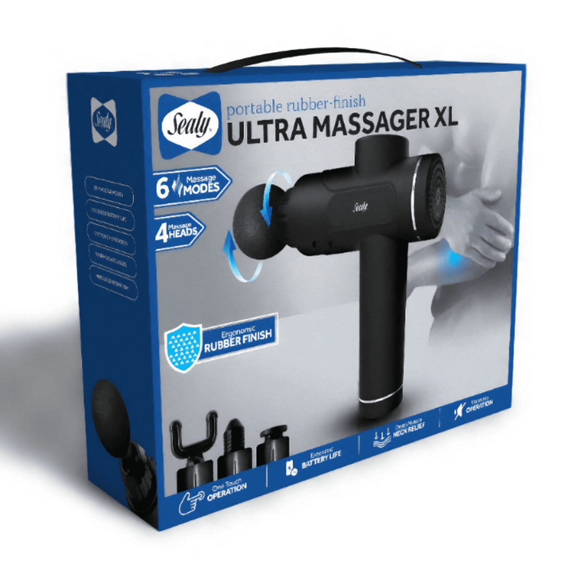 PISTOLA PARA MASAJE DE TEJIDO PROFUNDO BYTECH Bytech SL-HW-MA-113-BK | Bodega Aurrera en línea