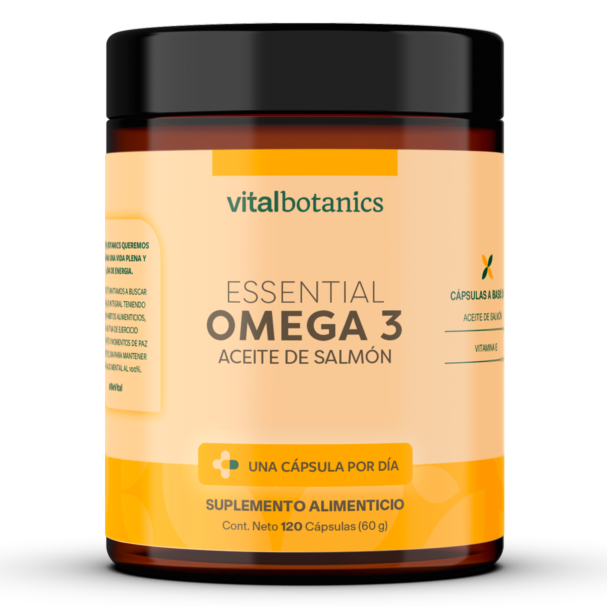 Omega 3 Puro De Salmon + Vit E Con 120 Caps | Vitalbotanics ...