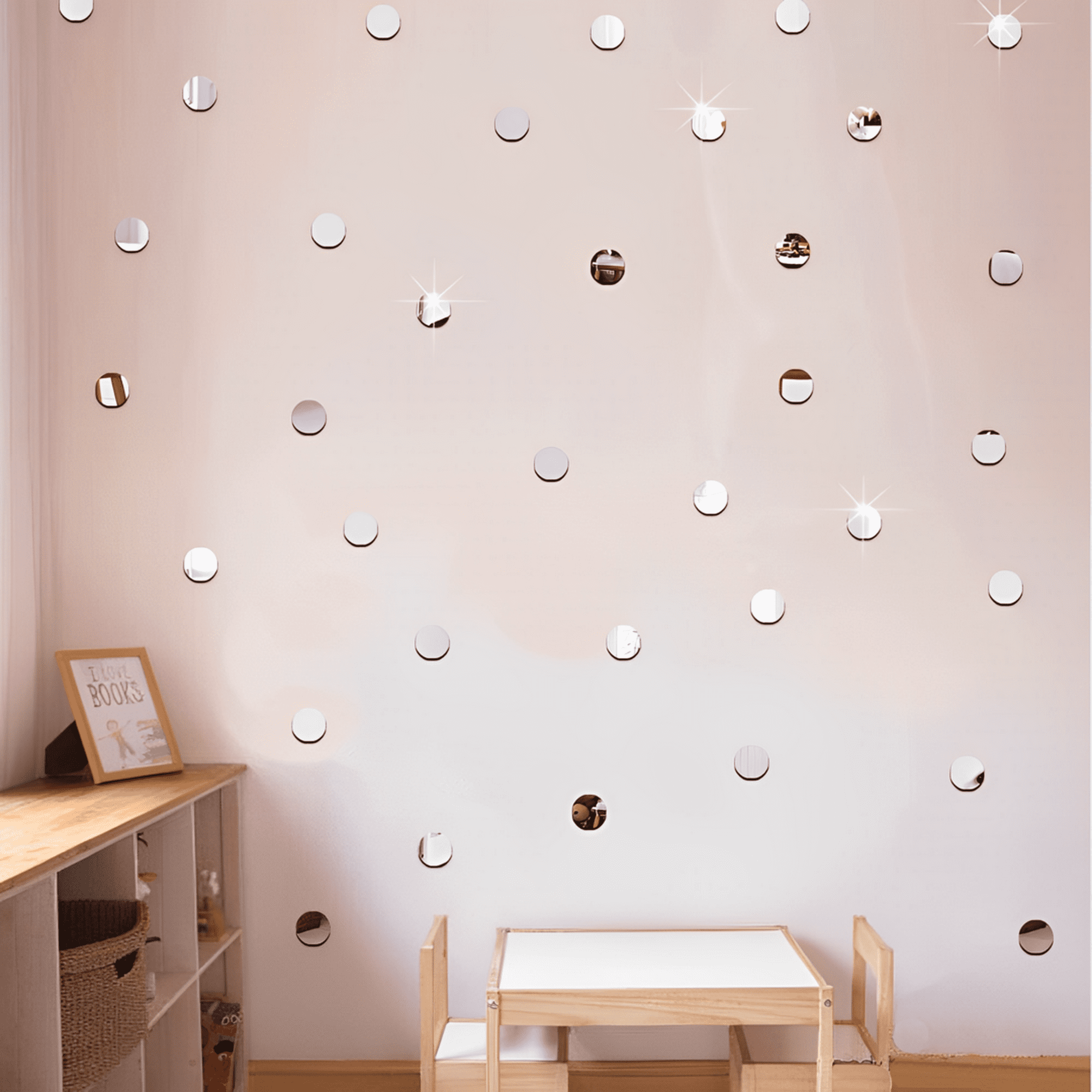 Stickers Pegatina De Espejo Con Adhesivo Para Pared H&Jess Sticker ...