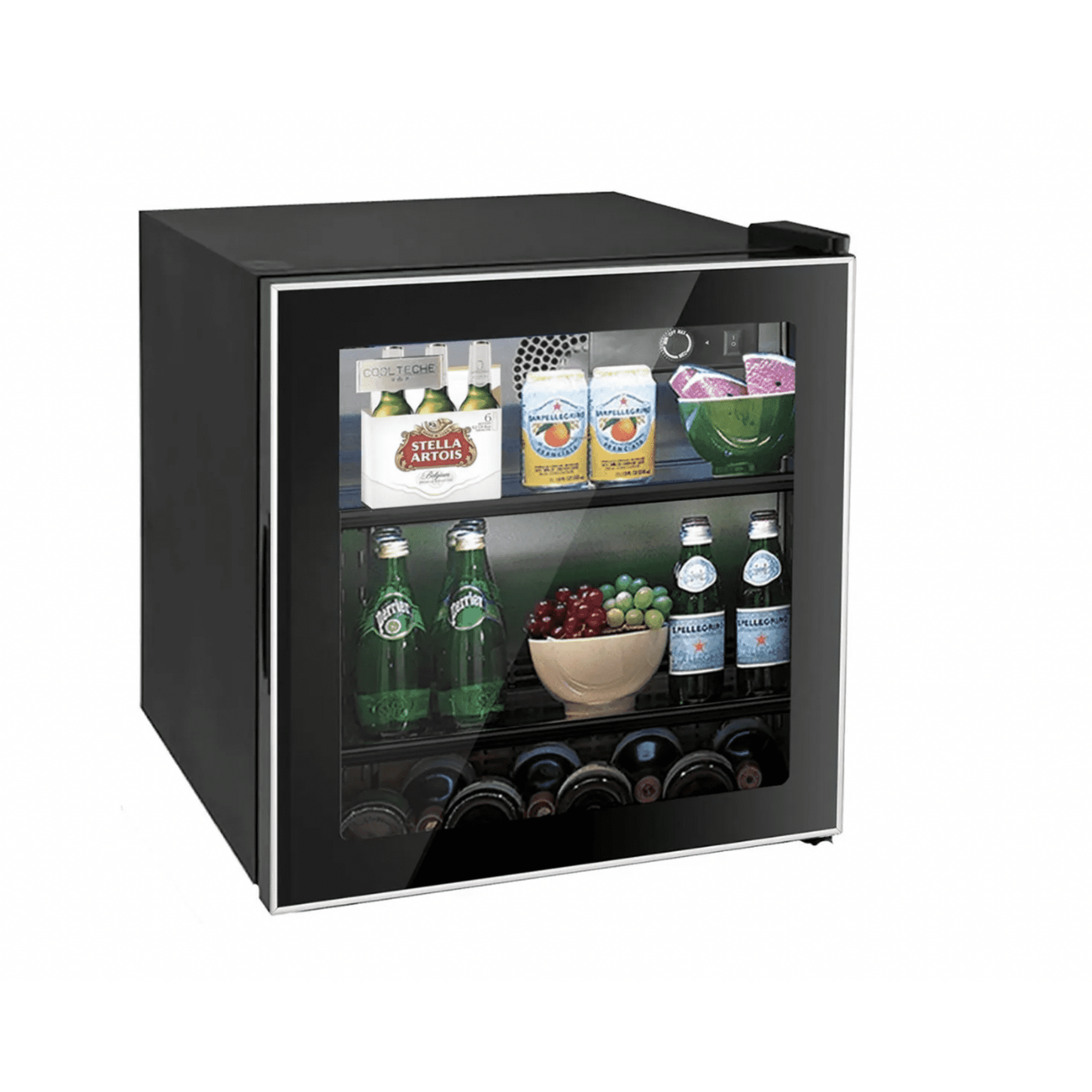 Frigobar Refrigerador Cava Coolteche 50L Puerta De Cristal CoolTech ...