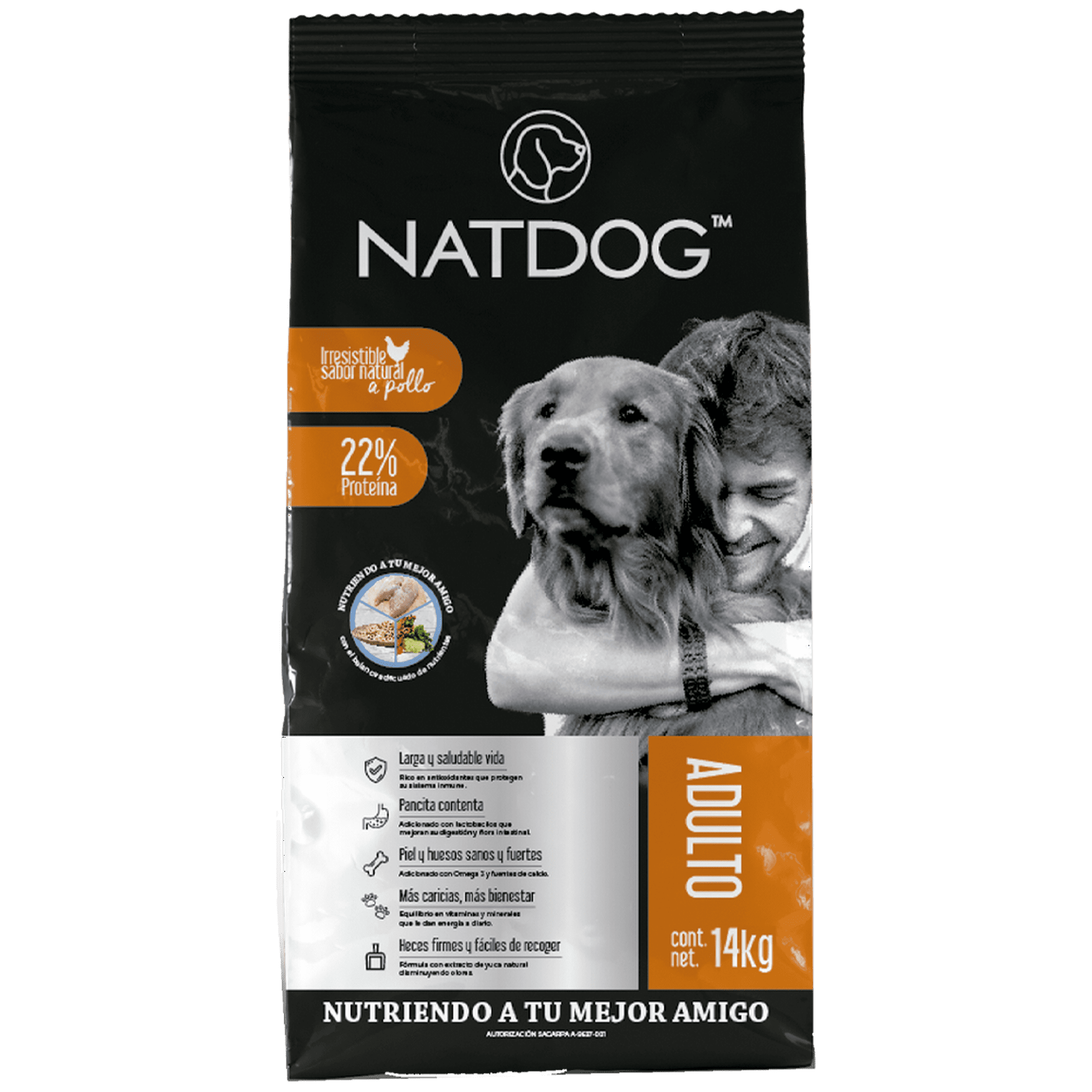 Alimento para perro adulto 14kg NATDOG Todas las razas | Walmart en línea