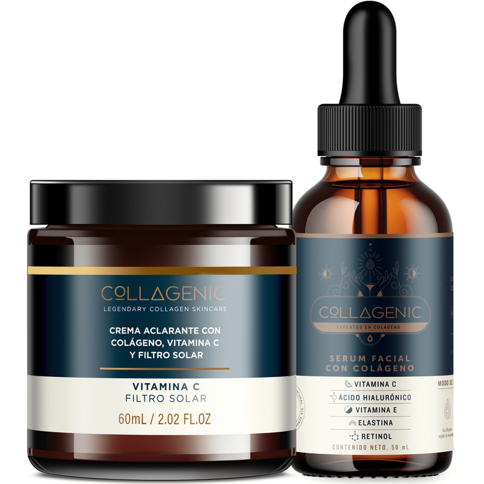 Kit Tratamiento Aclarante Serum Vitamina C y Crema Aclarante Facial ...
