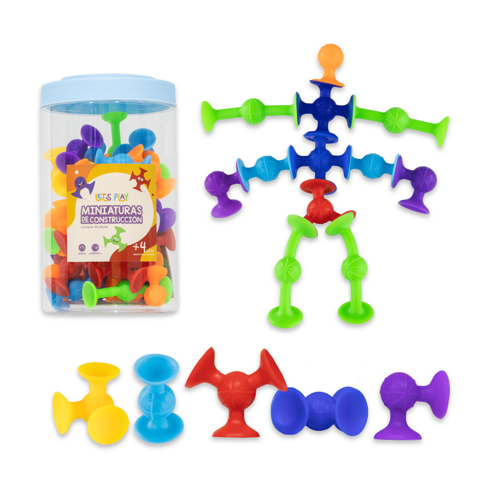 Bloques para niños Armables Adheribles a Cualquier Superficie ...