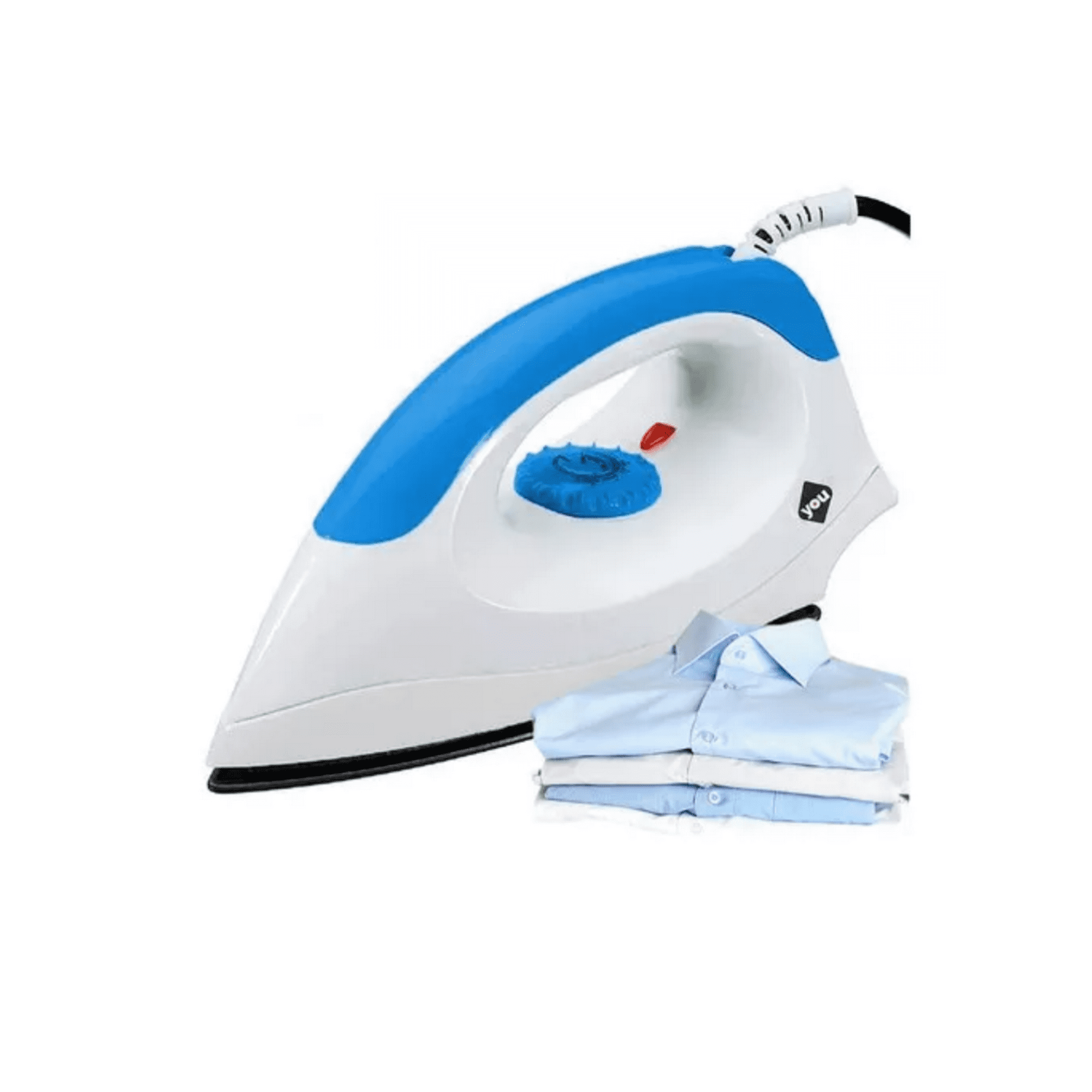 Plancha Para Ropa En Seco Plana Antiadherente Color Blanco Con Azul ...