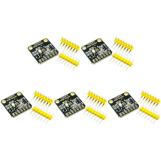 5uds. Módulo de reconocimiento de sensor de color RGB TCS34725 IIC para ...