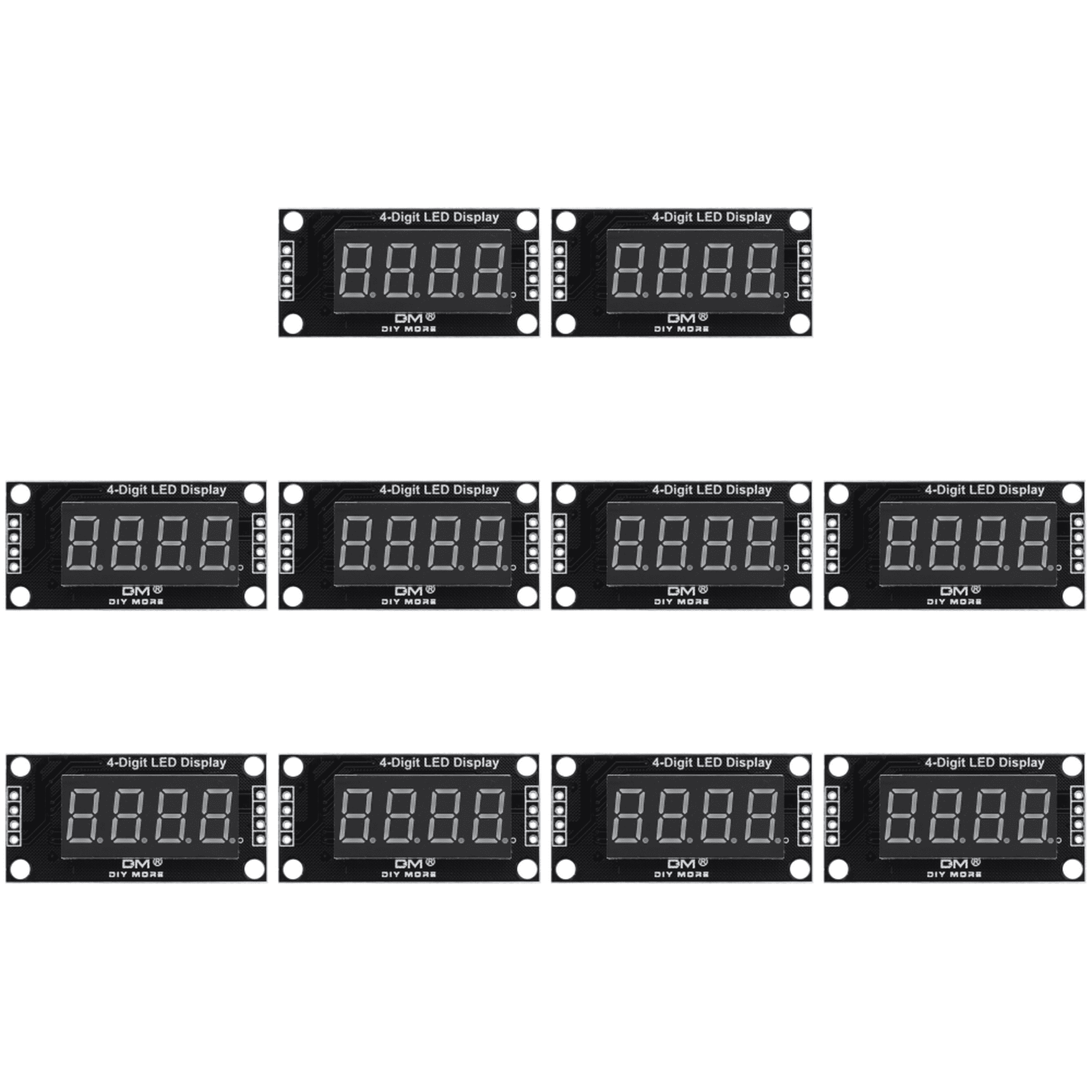 Módulo de pantalla TM1637 LED Reloj de 4 dígitos LED digital Rojo ...