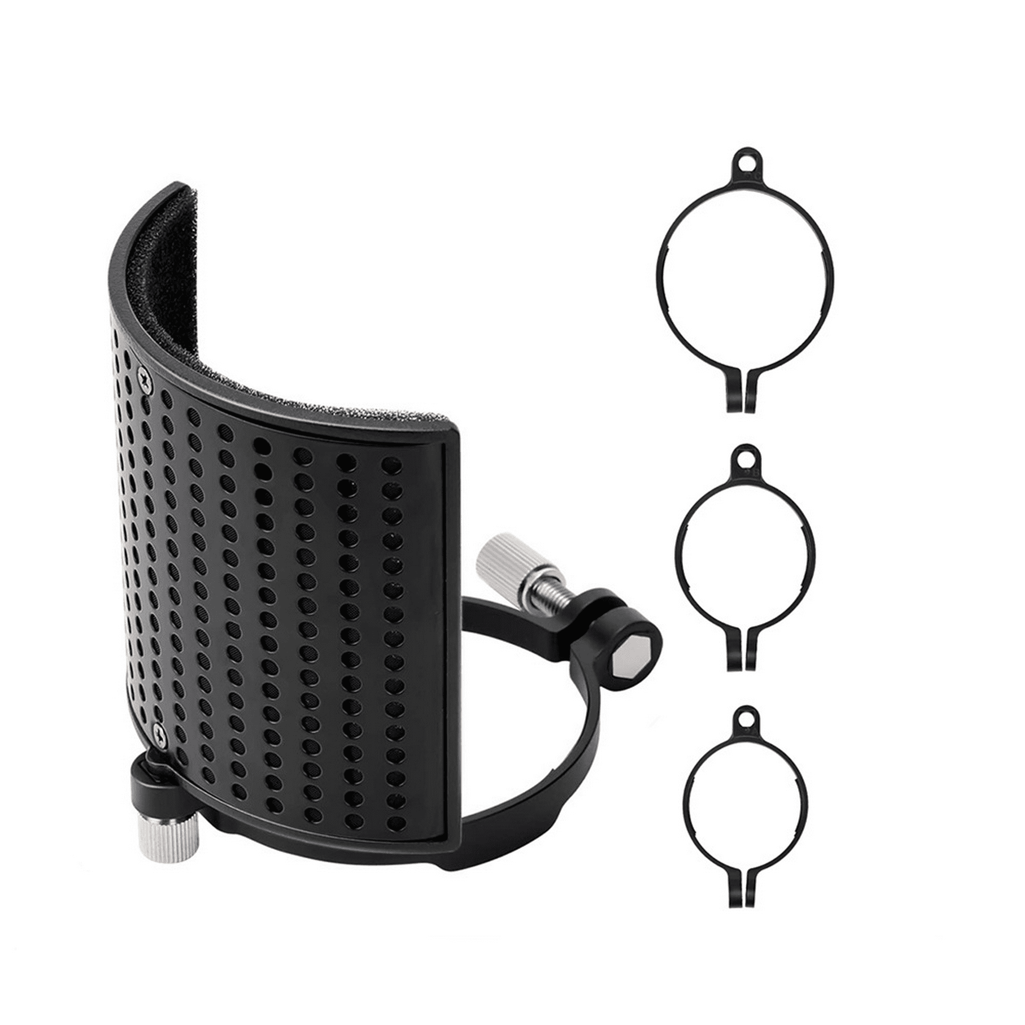 Micrófono anti pop, parabrisas de micrófono con capa de espuma para ...