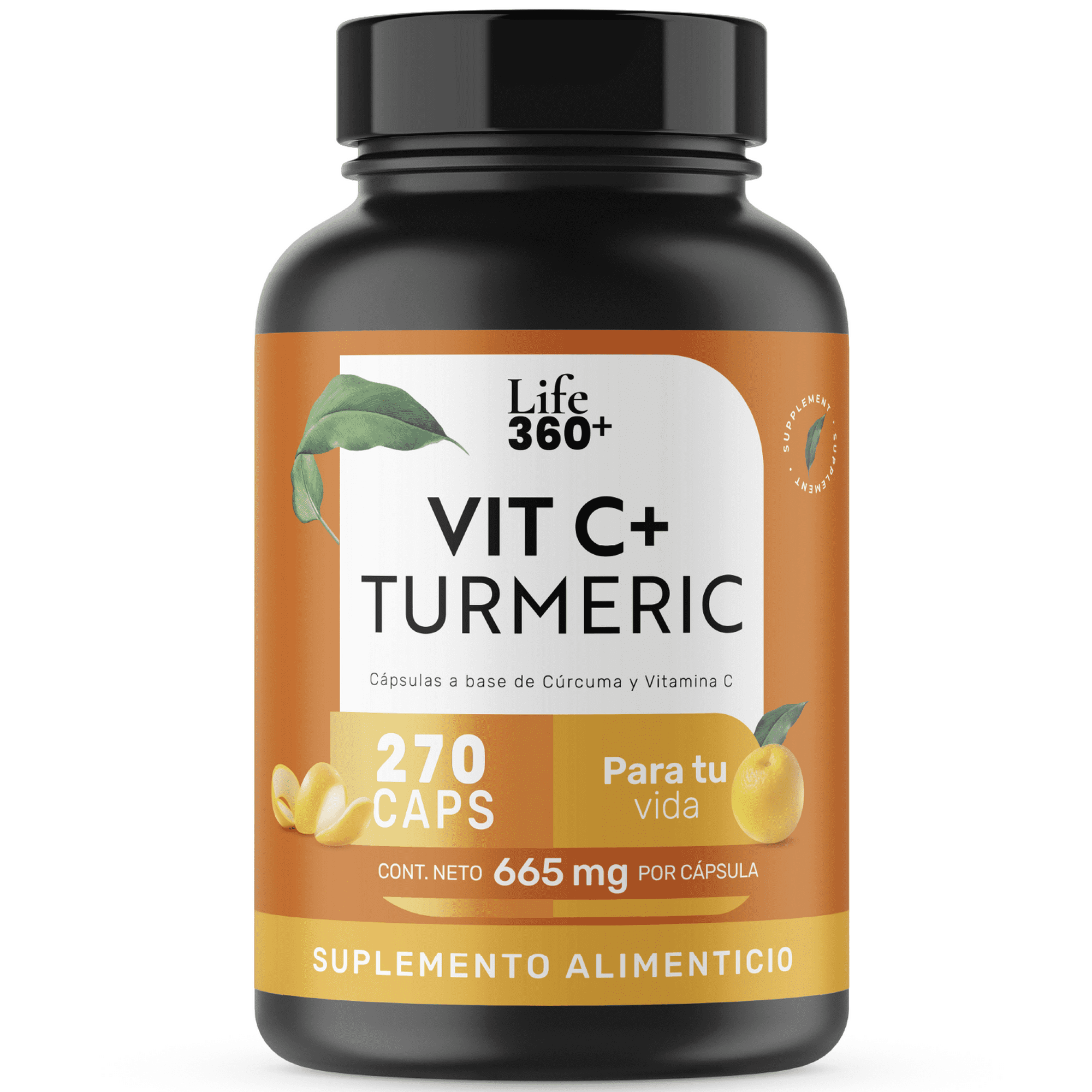 Suplemento Alimenticio Vitamina C y Cúrcuma Vit C+ Turmeric Life360 ...