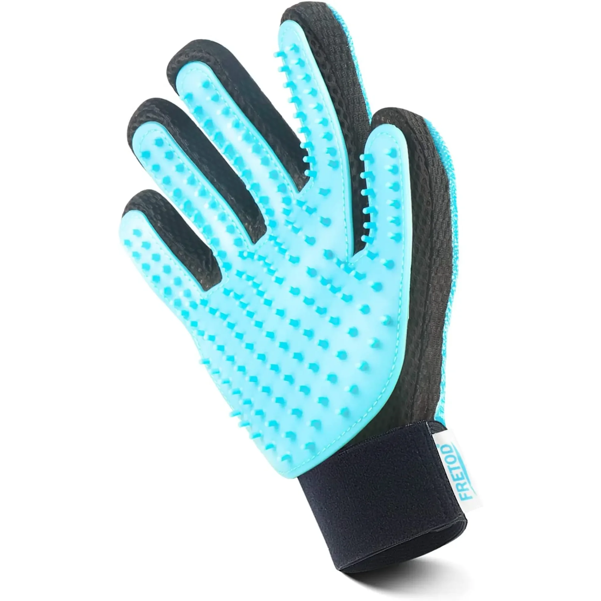 Guante de aseo para gatos, cepillo de guante para mascotas de doble ...