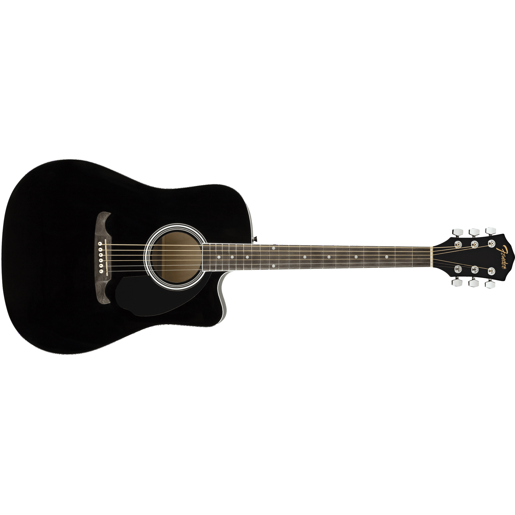 Guitarra electroacústica Fender FA125CE, negra Fender Cuerpo ...