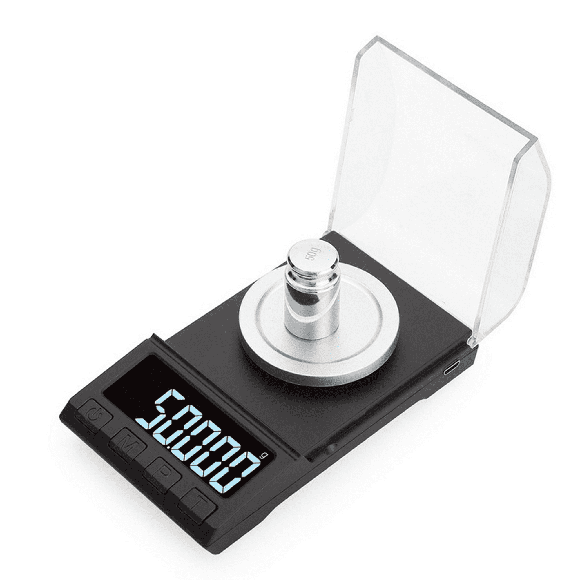 50 g x 0,001 gramos, báscula digital de miligramos de alta precisión ...