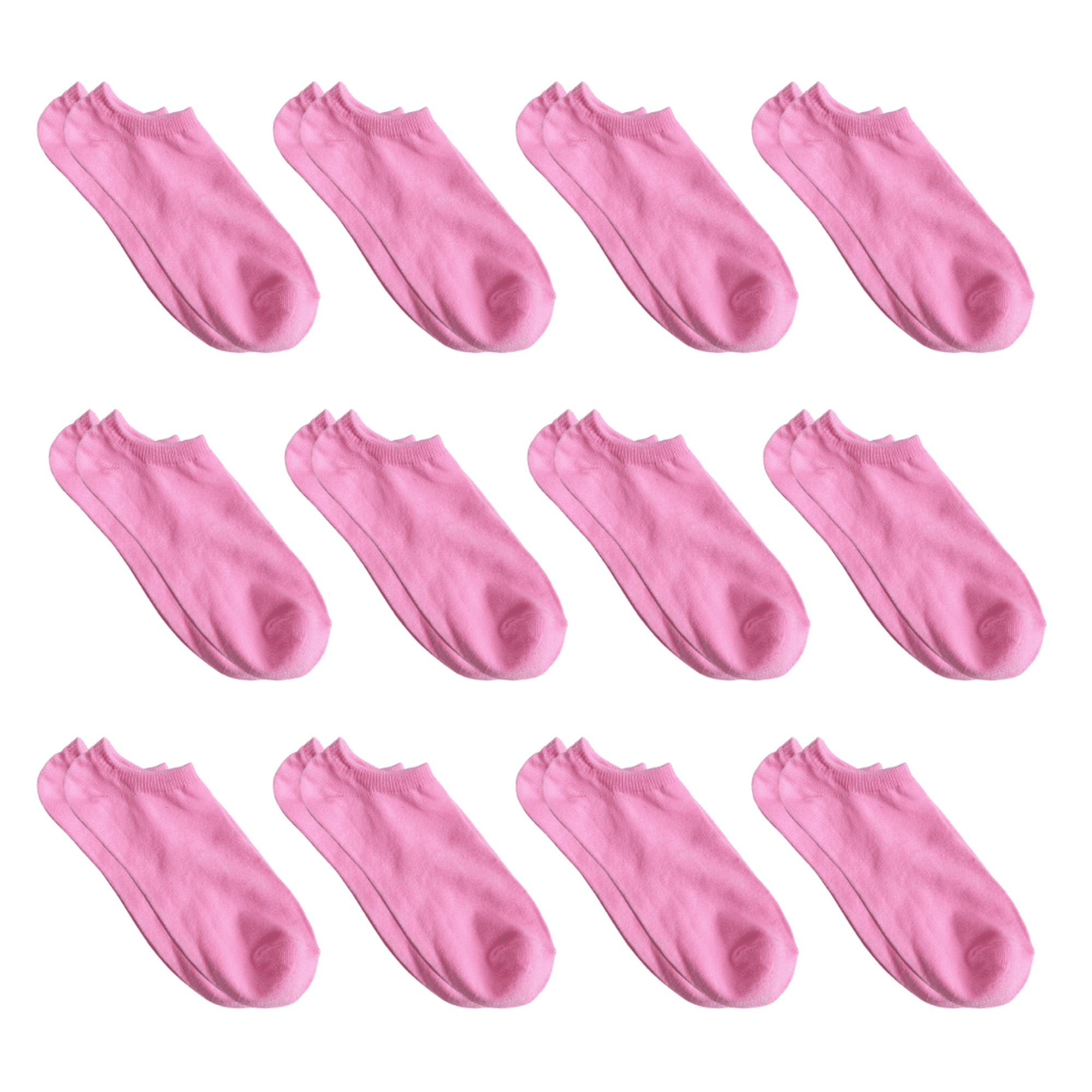 12 pares de calcetines tin rosa pastel algodón | Walmart en línea