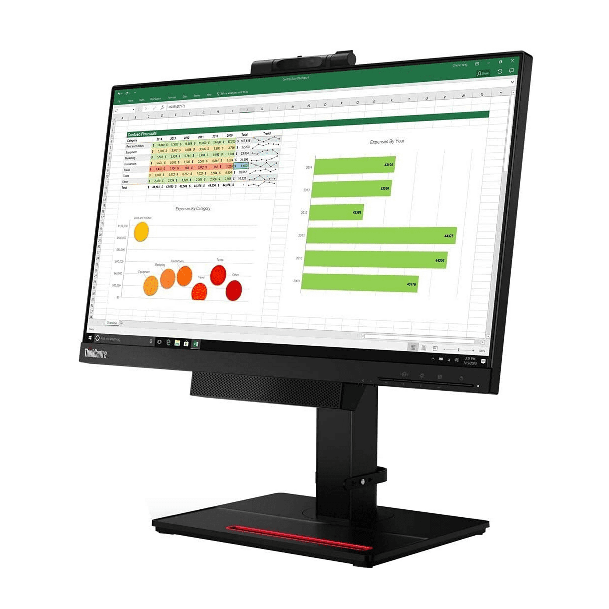 Monitor Lenovo Thinkcentre 24 Altavoz Y Camara Web 11gdpar1 Lenovo 11GD ...