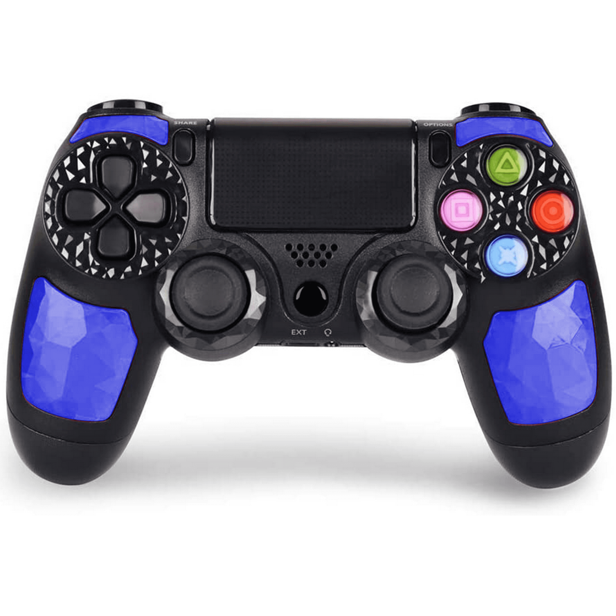 Controlador inalámbrico Bluetooth Controlador de doble choque Joystick ...