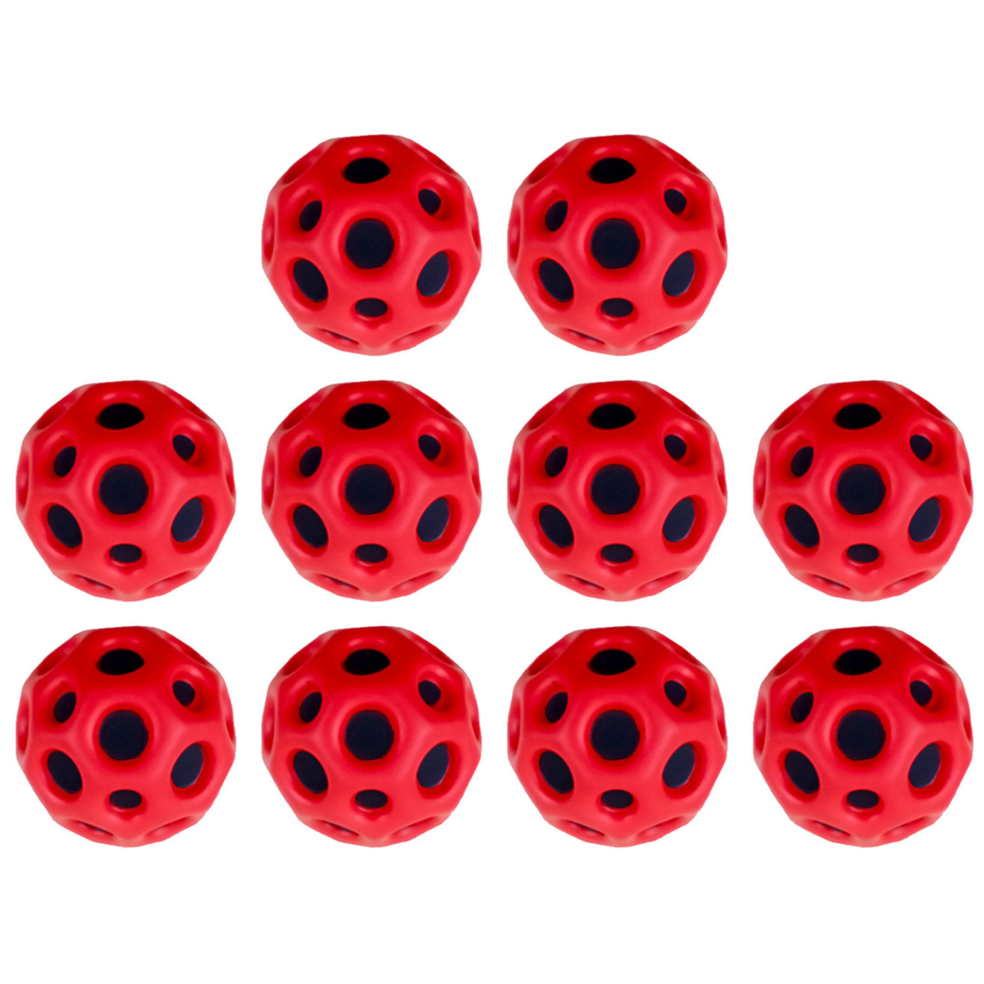 Bounce Hole Ball High Soft Bam Toy Flash Regalos de cumpleaños Rojo ...