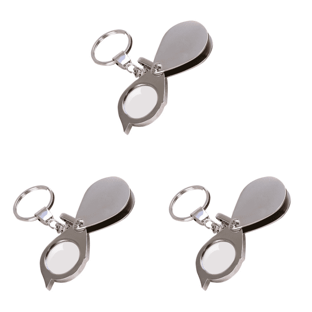 Lupa de llavero plegable Lupa de lupa de cadena portátil 15X | Bodega ...