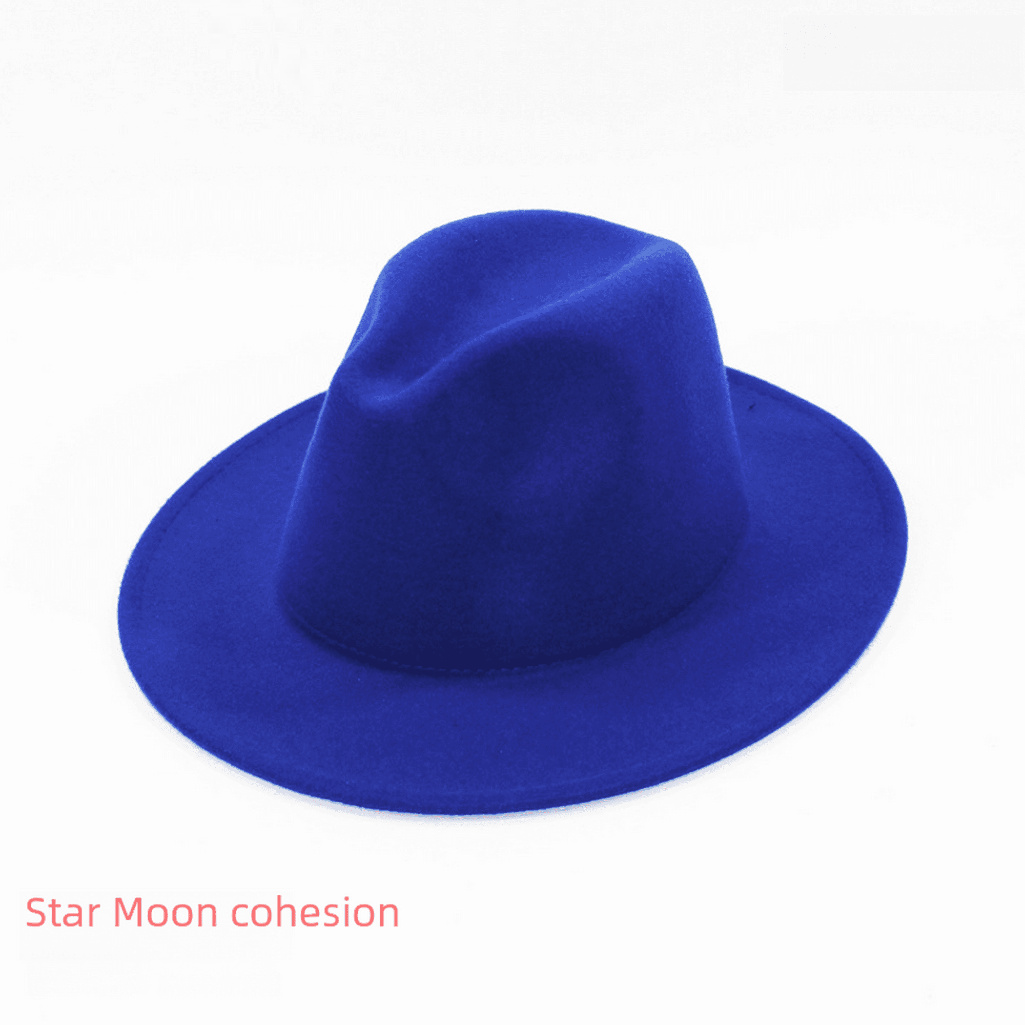 Sombrero de ala ancha negro de estilo coreano, sombrero de copa de lana ...