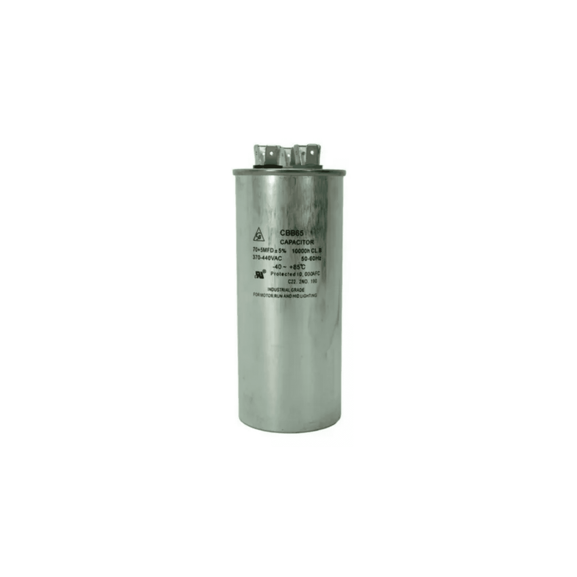 Capacitor Para Minisplit De Trabajo, 70 + 5 Mfd, 370-440vac GB CD-R70D ...