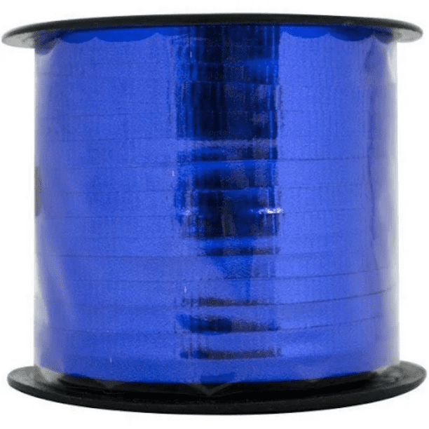 Liston Rulin Curly Curling Metalico Colores Deco 100m azul oscuro ...