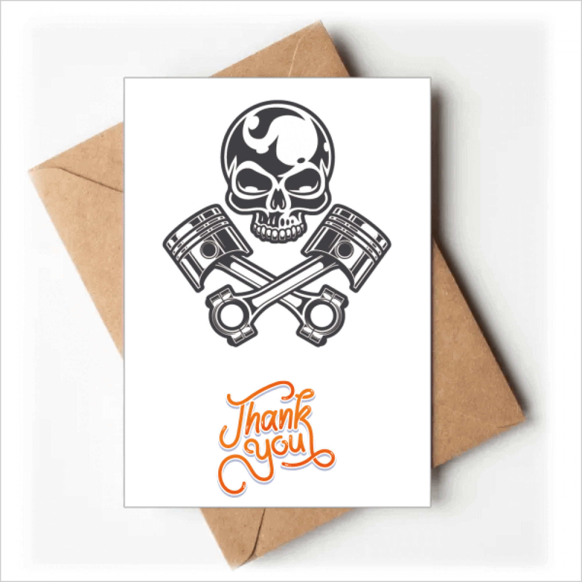 Luces esqueleto patron Motorcycle goggles Nota en blanco del sobre de ...