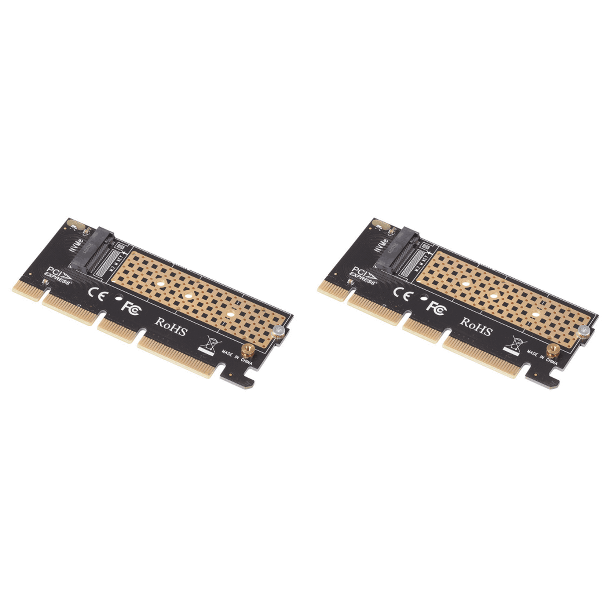 A PCI-E 16X Adaptador Computadora de escritorio NVME M.2 Riser M-key M ...
