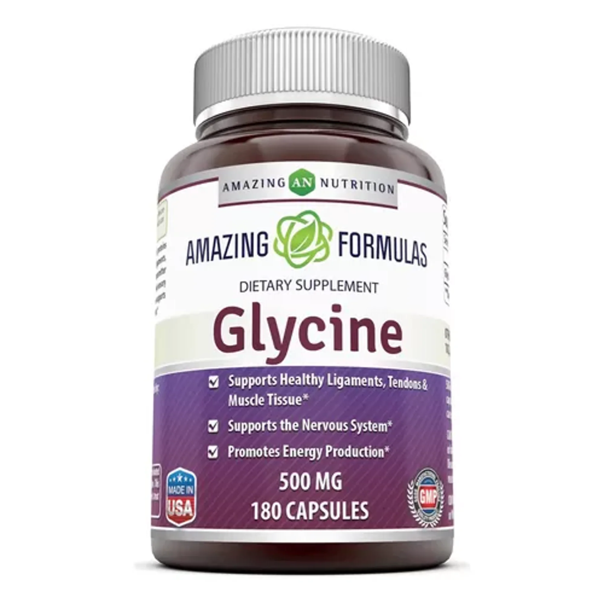 Amazing Formulas Glycine | 500 Mg | 180 Capsules | Bodega Aurrera en línea