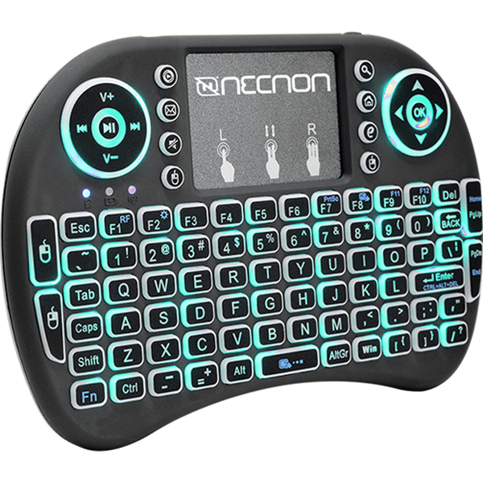 Mini Teclado Inalambrico Iluminado Tv Box Smart Necnon Ncr01 NECNON NCR ...
