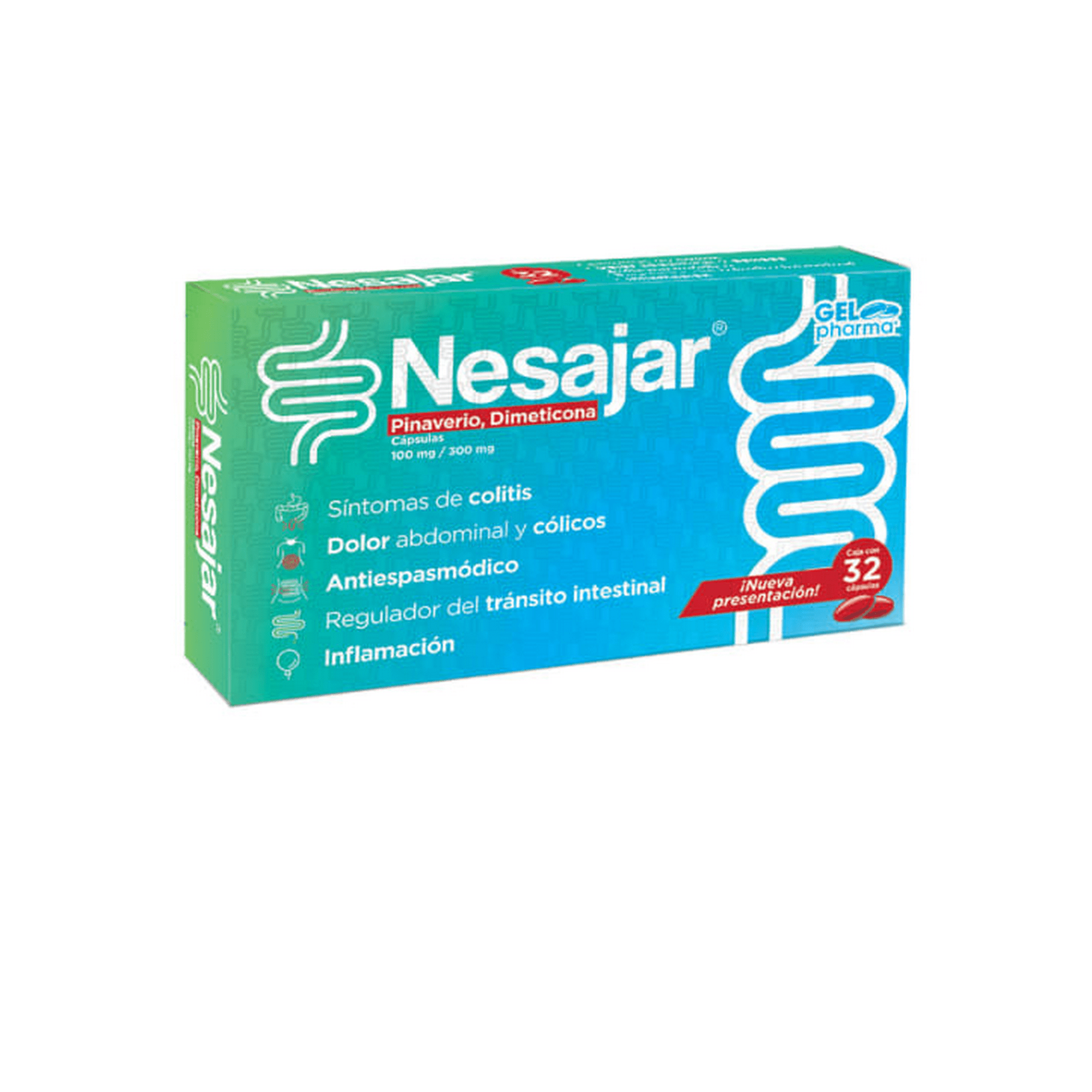 NESAJAR 100/300MG CAP C32 TOALLA PIEZA | Bodega Aurrera en línea