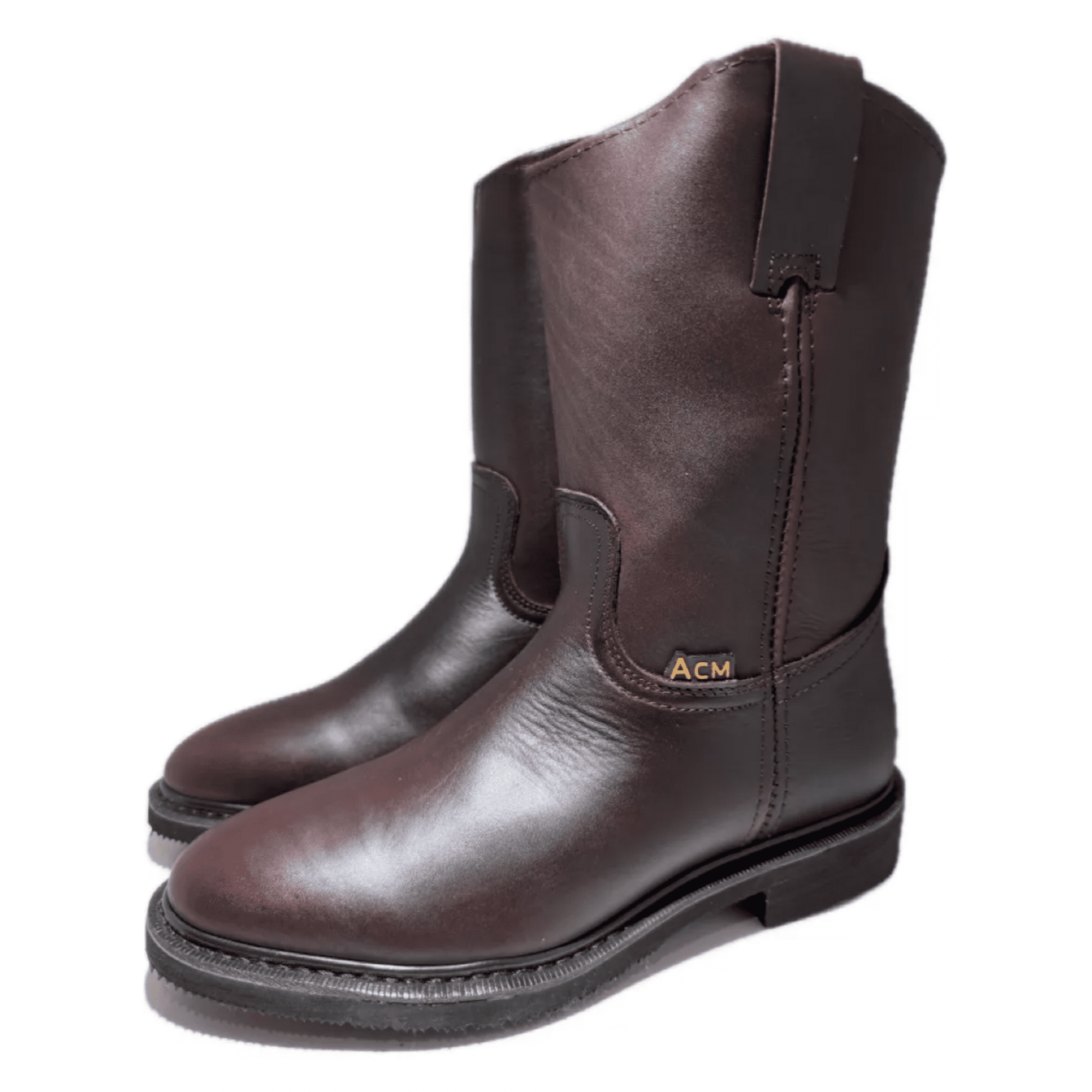 ACM Boots, Bota Roper De Trabajo Industrial Uso Rudo, Piel Vacuno ...