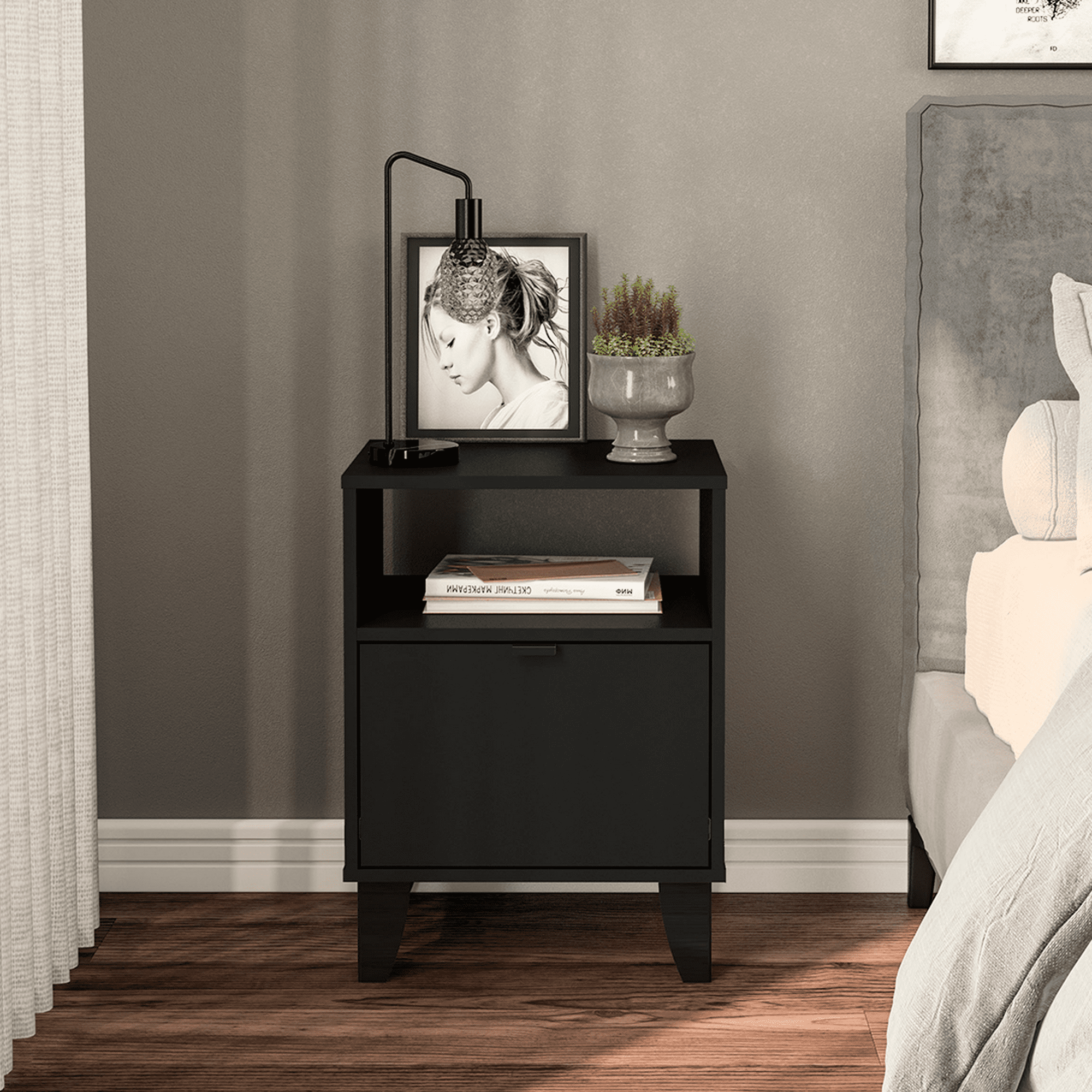 Mobi Buró de Madera Modelo Tulum Color Negro | Walmart en línea