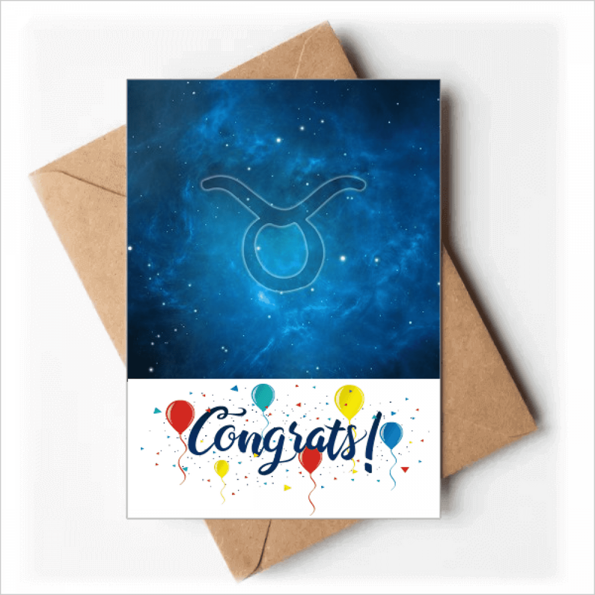 Noche estrellada Taurus Zodiac Constellation Sobre de la Carta de ...