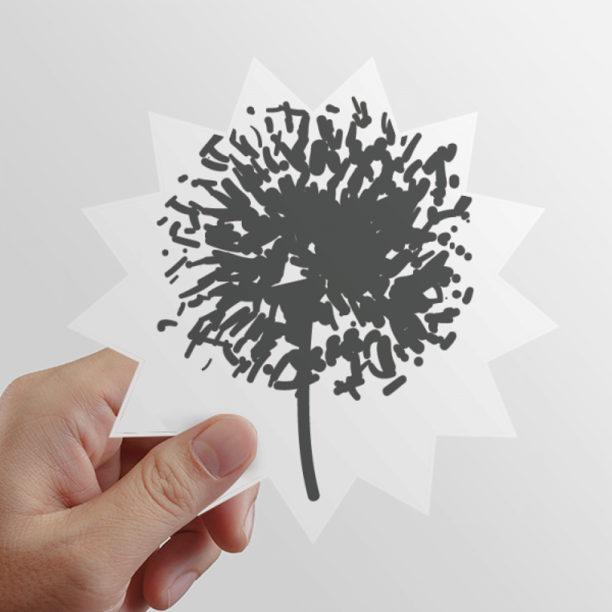 Dandelion Flower Plant silueta Calcomanías solares de vinilo | Walmart en línea