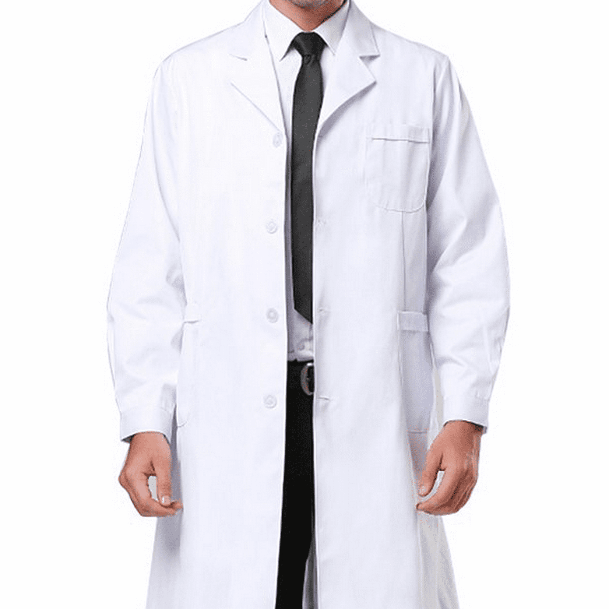 Bata de laboratorio profesional para hombres y mujeres con cierre ...