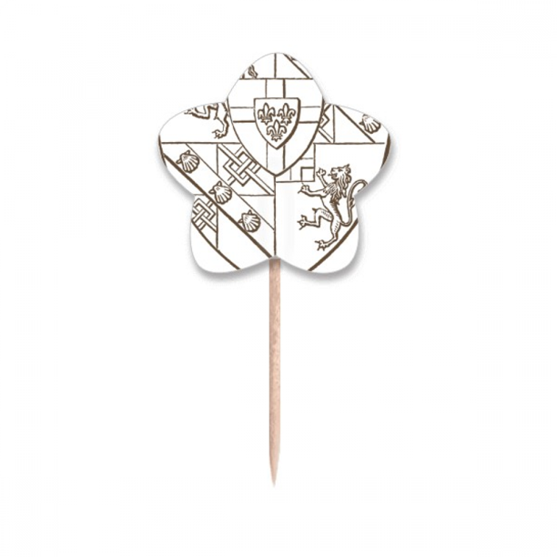 Shell patron escudo barroco León ilustración Selección de pastelitos ...