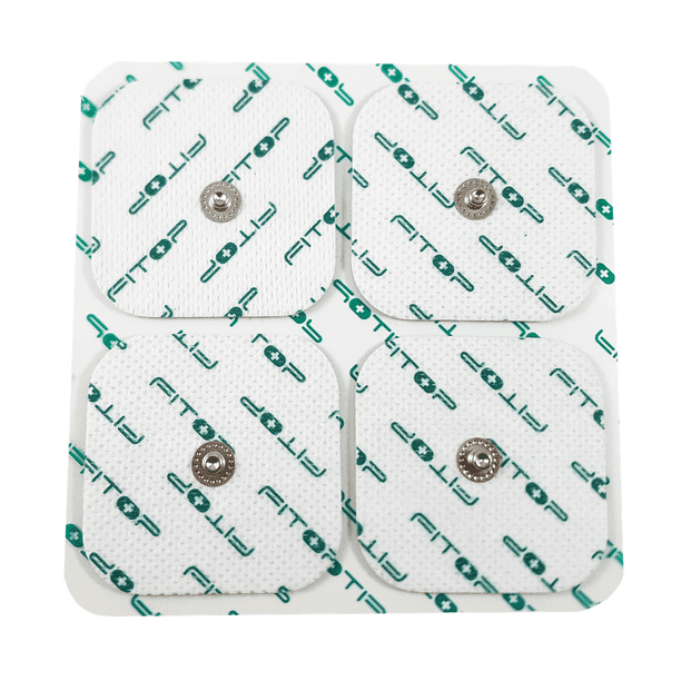 4 Electrodos 5x5 Parches Pads Compatibles Compex Extra Duración FITOP ...