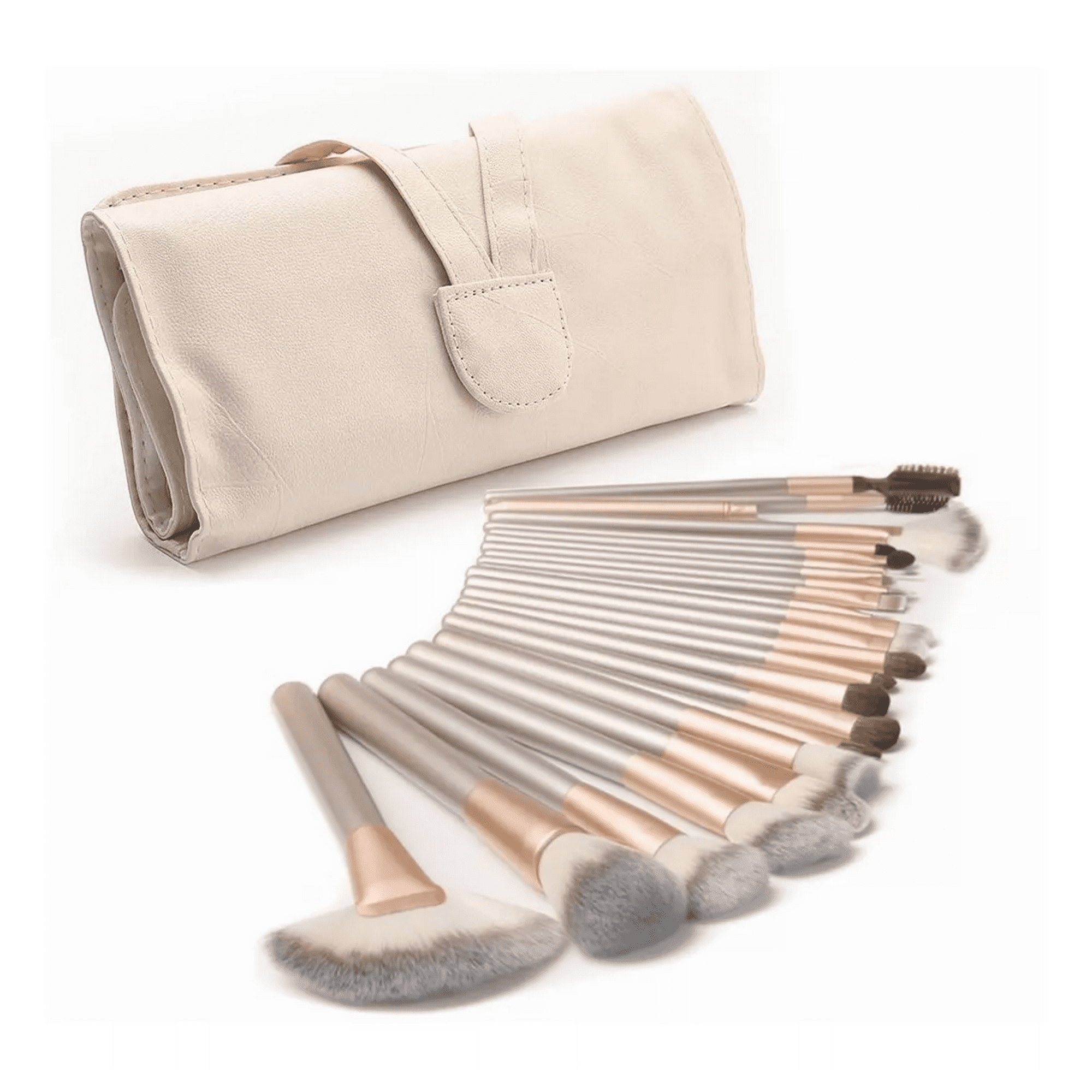 Juego De 24 Brochas Pincel De Maquillaje Profesional + Bolsa, Color ...