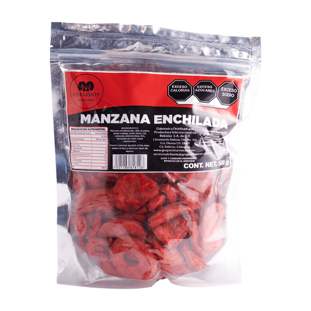 Manzana enchilada Cimarrón, 500g Cimarron Botanas Manzana enchilada ...