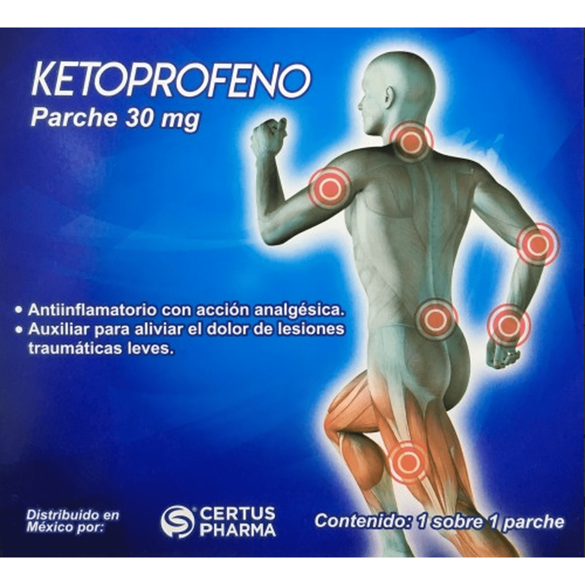 Parche Antiinflamatorio (3 piezas) Certus Pharma Auxiliar para Dolores ...