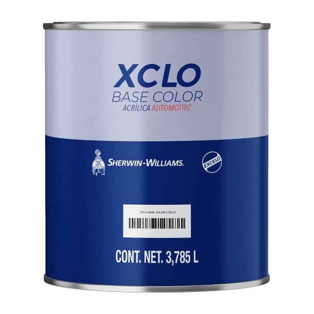 Base Acrílica Sherwin Williams XCLO Base Color Azul Monastral 3.78 Lt ...