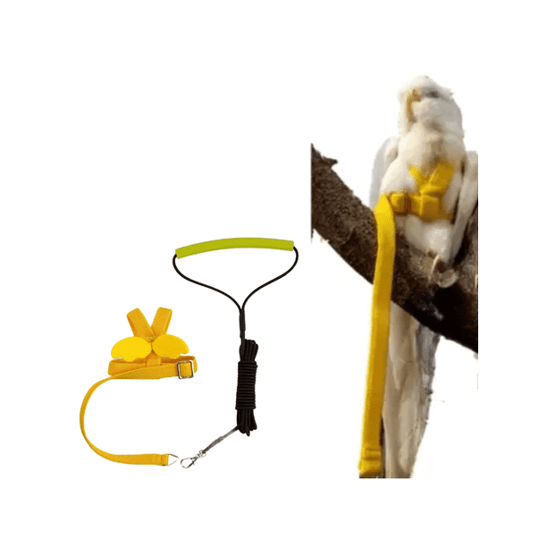 Pet Parrot Bird Harness Leash Adjustable Bird Flying Harness Traction ...