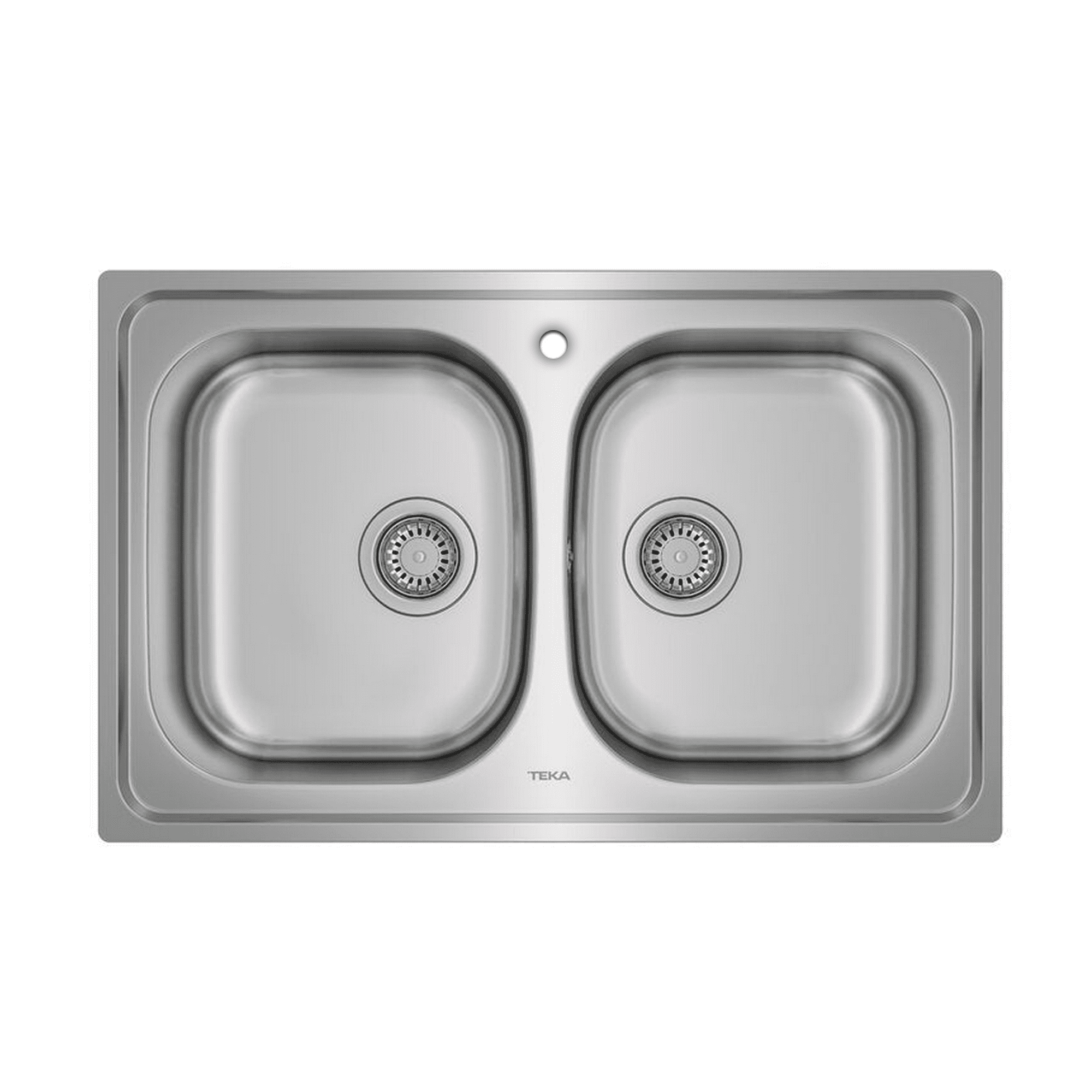 TARJA EMPOTRAR ACERO INOX TEKA UNIVERSE 80 T-XP 2B BW DOS TINAS 34 CM ...