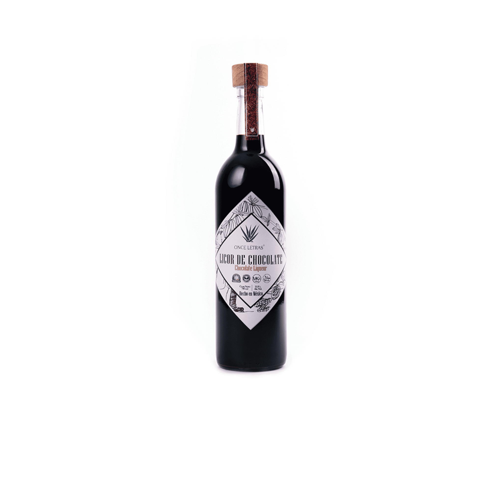 ONCE LETRAS Licor de Chocolate 250 ml ONCE LETRAS OLLCH250 | Bodega ...