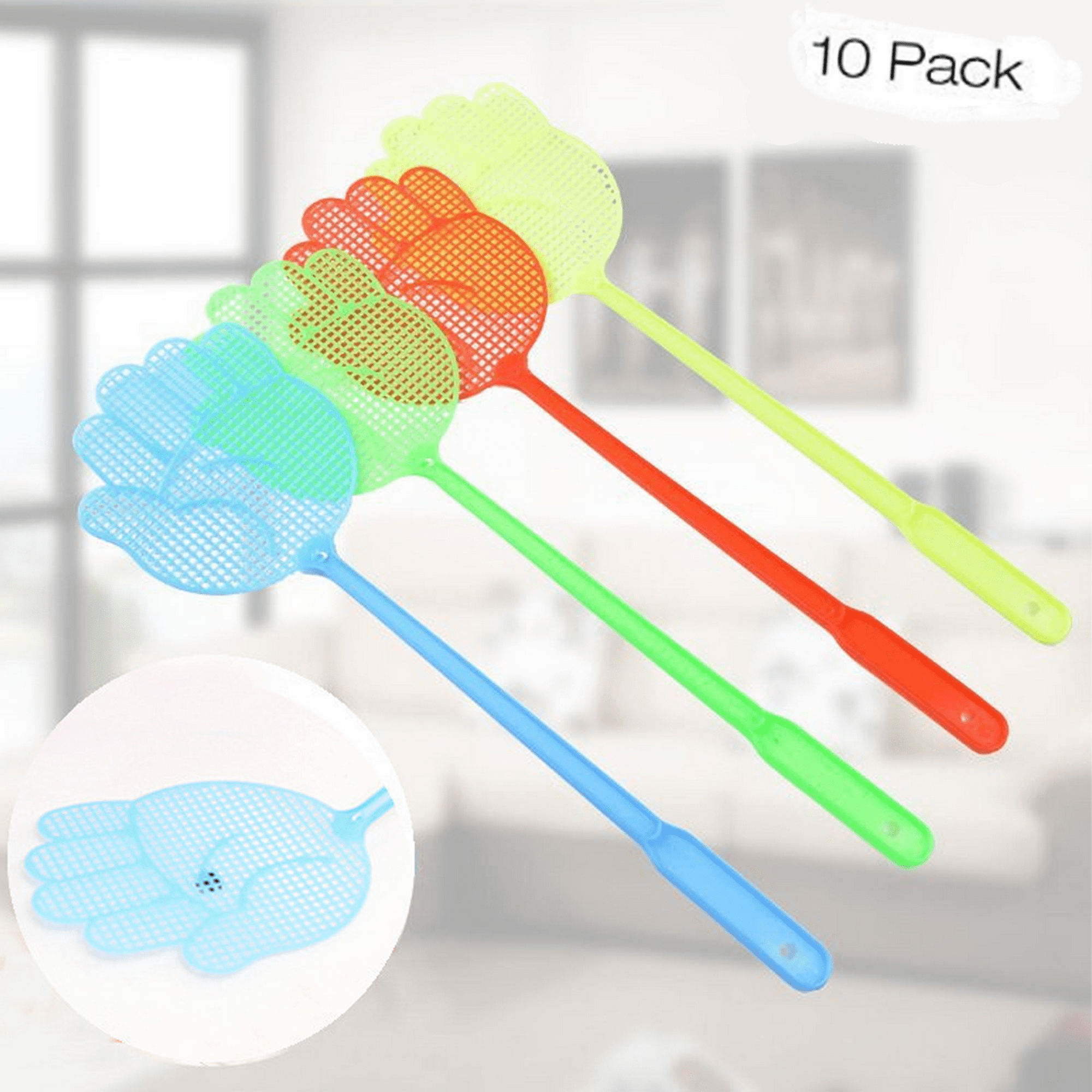 10 piezas de matamoscas multicolor para plagas, color aleatorio ...